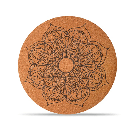 High Quality Eco Friendly Round Cork Rubber Yoga Mat - Buy round cork ...